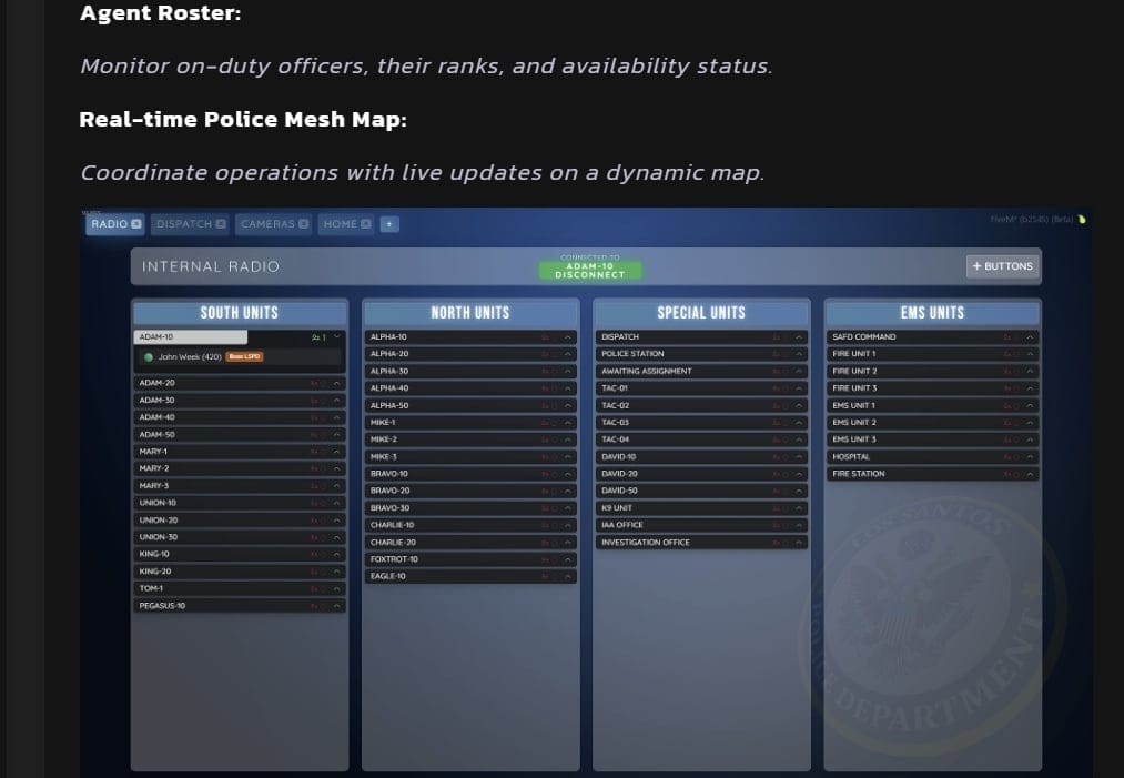 Origen Police (QBCore) for FiveM - QBCore/QBOX Job | FiveMX