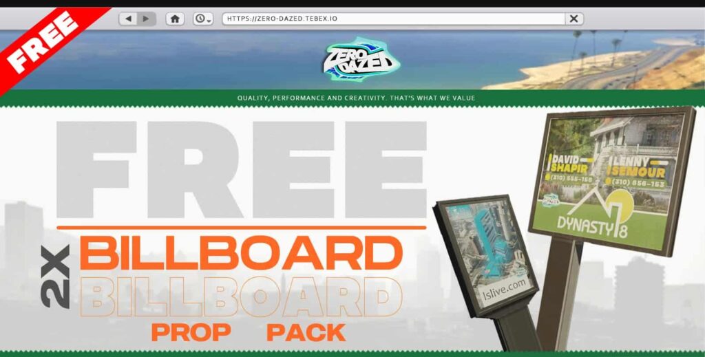Billboard Prop Pack - Free FiveM MLOs | FiveMX