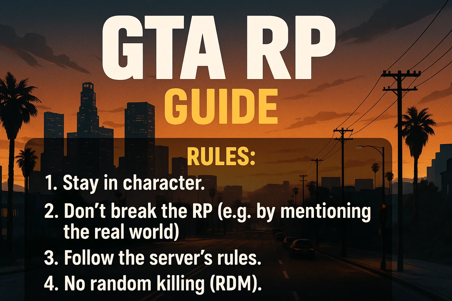 GTA RP & FiveM: Grand Theft Auto Roleplay Guide