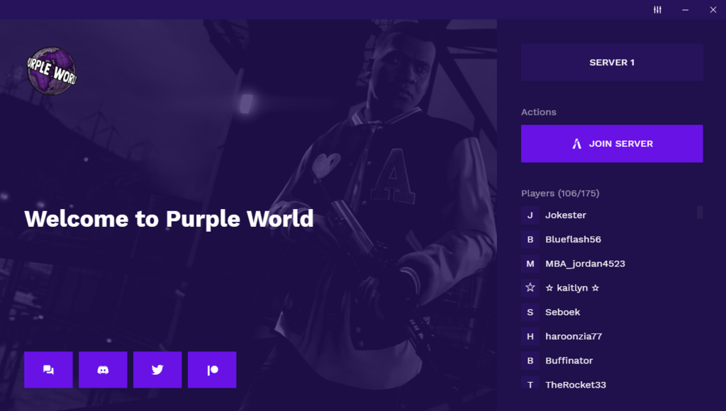 Purple World Launcher | FiveMX | FiveM Resource | FiveMX