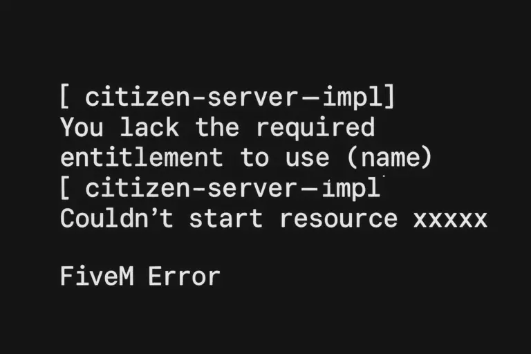 Troubleshooting FiveM Server Thread Hitch Warnings (Fix)