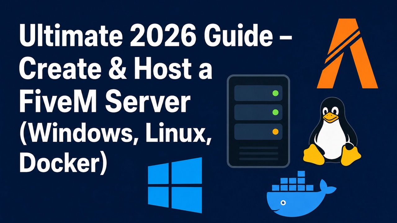 How to Create a FiveM Server (2026) — Complete Setup Guide