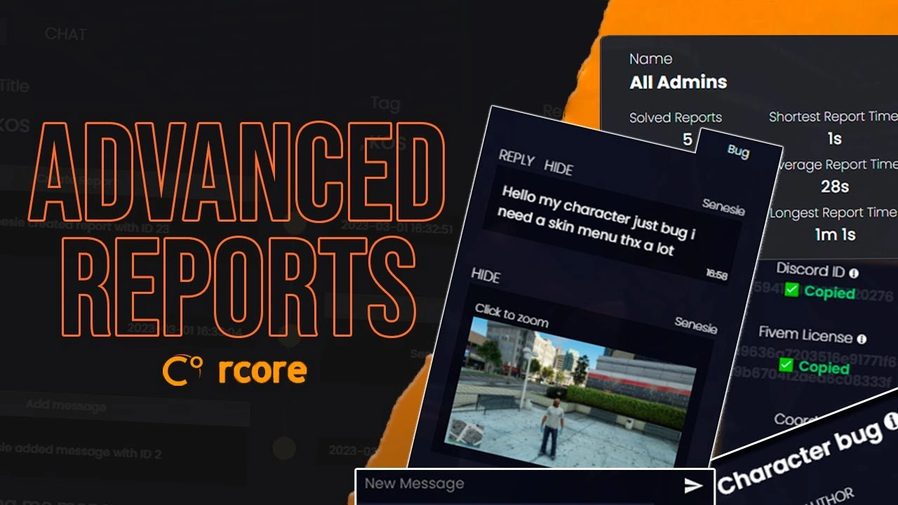 rcore Advanced Reports for FiveM - Premium | FiveMX